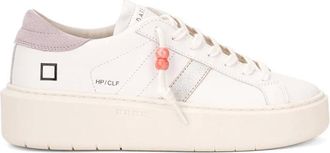 D.A.T.E. D.a.t.e., Femme, Chaussures, Blanc, Taille: 38 EU Hill Low Platform Calf