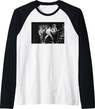 Queen Offizielles Freddie Mercury Live Schwarz Raglan