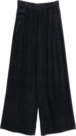 Via Masini 80 Pantalon large - Femme - Pantalons - Bleu - Taille: 40 FR
