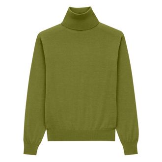 Saint Laurent Rollkragenpullover - - Knitwear - Herren - Gr&uuml;n - L