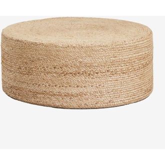 Sklum Elinne runder Gartenpouf aus nat&uuml;rlicher Jute Jute