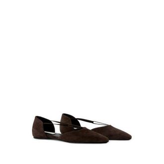 Toteme Kalb Leder Ballerinas - Brown
