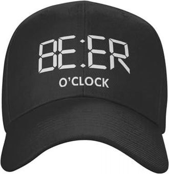 Generic Casquette de baseball personnalis&eacute;e avec imprim&eacute; dhorloge de bi&egrave;re pour homme et femme, chapeau de papa r&eacute;glable, cadeau de sport