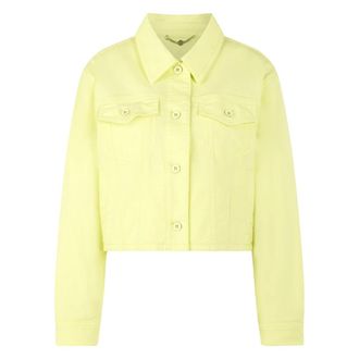 Marc Cain Kurze Jeansjacke aus Baumwollstretch - - Jackets - Damen - Gelb - L
