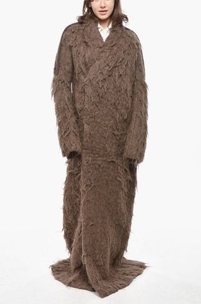 Rick Owens PORTERVILLE Doppelreihermantel aus Alpaka-Mix Rick Owens