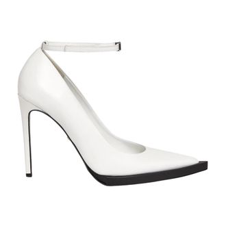 GCDS 110mm spitze Leder Pumps - - Shoes - Damen - Wei&szlig; - 40 EU