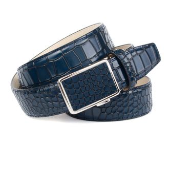 Anthoni Crown Herren 3417K80 G&uuml;rtel, Blau (Blau 080), 674 (Herstellergr&ouml;&szlig;e: 90)