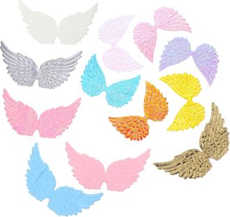 OSALADI 24 Kleiner Fl&uuml;gel Applikationen f&uuml;r Selbstgemacht Kost&uuml;me Rucksack Zubeh&ouml;r 135cm 85cm Bunt Weiches Material Party Dekoration