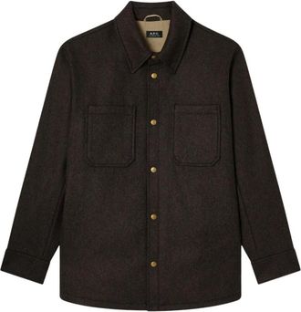 A.P.C. Veste Marcel - - Jackets - Herren - Braun - L