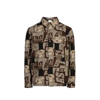 Les Deux Veste Kaleb patchwork en jacquard