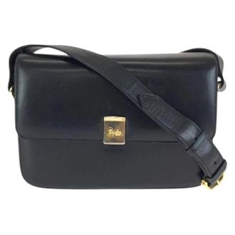 Celine Pre-owned Vintage Leather Horse Carriage Shoulder Bag - - Pre-owned - Damen - Schwarzk - ONE SIZE