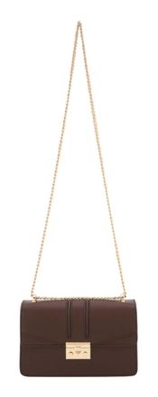 Seidenfelt Manufaktur Umh&auml;ngetasche Abendtasche Roros East-West Bag Dark Brown dunkelbraun