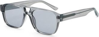 Generic Lunettes de soleil tendance for hommes et femmes, monture large, for les f&ecirc;tes en ext&eacute;rieur, le shopping et les vacances.(Gray)