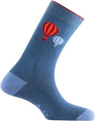 Achile Mi-chaussette jersey Air ballon Coton peigné - couleur - Jean - Pointure - 39-46