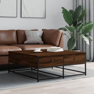 vidaXL Vidaxl - Couchtisch Braun Eichen-Optik 100x99x40 cm Holzwerkstoff