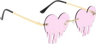 BESPORTBLE Lunettes de Soleil sans Monture de Goutte DEau Verres Violets Iris&eacute;s L&eacute;g&egrave;res et Solide 1 Pi&egrave;ce pour Plage et F&ecirc;tes Lunettes de Soleil Cr&eacute;atives et Mod