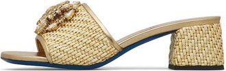 Loriblu Femme, Chaussures, Jaune, Taille: 40 EU Mules &agrave; talons