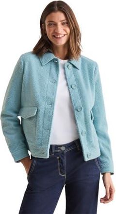 Cecil B202028 Veste Aspect Laine, Menthe Forte, XL Femmes
