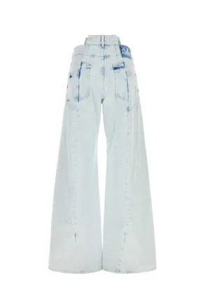 Maison Margiela Bleachedindigoblue Exterior: Cotton Jean