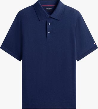 Tommy Hilfiger Polo uni en coton m&eacute;lang&eacute;