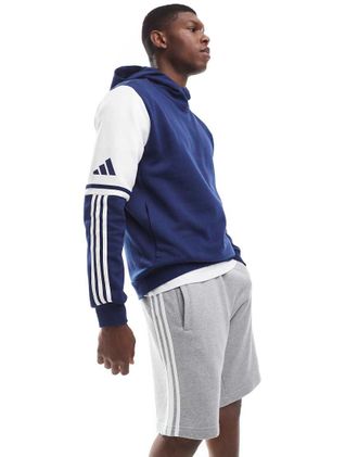 adidas adidas Football - Squadra 25 - Sweat &agrave; capuche - Bleu marine/blanc