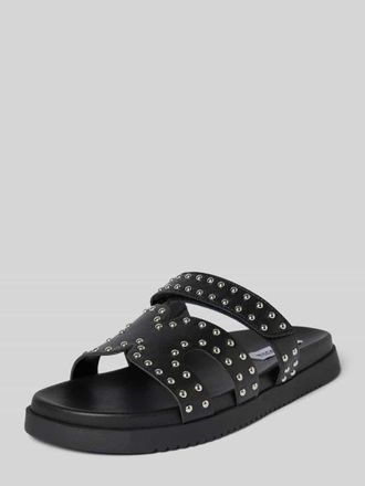 Steve Madden Slides aus Leder mit Ziernieten Modell MISSILE