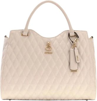 Guess Tamara Satchel - - Bags - Damen - Beige - ONE SIZE