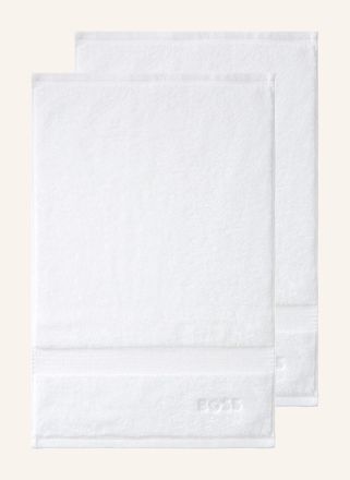 HUGO BOSS G&auml;stetuch 2er Set Loft weiss