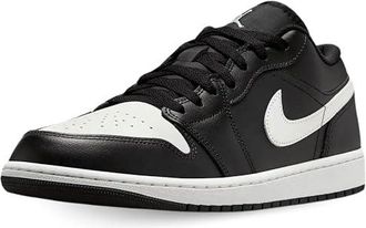 Nike Air Jordan 1 Low Chaussures pour homme (553558-043, noir/blanc sommet), Noir/blanc sommet, 42 EU