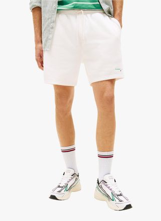 Tommy Hilfiger Short &agrave; logo en coton m&eacute;lang&eacute;