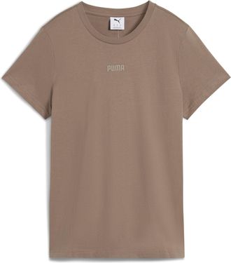 Puma Elevated Essentials T-Shirt Damen, Kleidung, Braun, XL