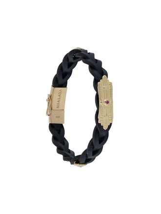 Nialaya bracelet &agrave; design de corde - Noir
