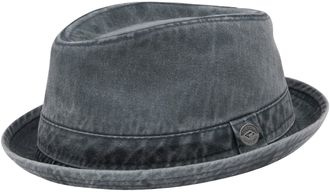Chillouts Sligo Hat - Pork Pie Hut Herren/Damen, 100% Baumwolle, Unisex Sommerhut, Tampa Hut, Atmungsaktiv, blau/L-XL