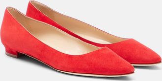 Manolo Blahnik Ballerines BB en daim