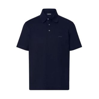 Ermenegildo Zegna Homme, Tops, Bleu, Taille: 2XL Polo Chemises