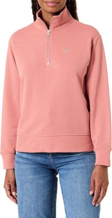 GANT Damen Shield Half-Zip Sweatshirt, Faded Brick, XL