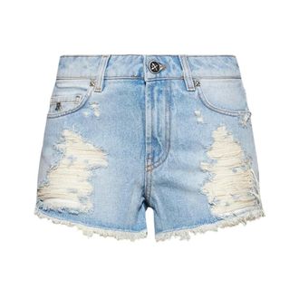 John Richmond Damen, Shorts, Blau, W26Gr&ouml;&szlig;e