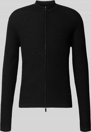 Emporio Armani Regular Fit Strickjacke aus reiner Schurwolle