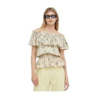 Bruuns Bazaar Oleander Edias Bluse - - Blouses & Shirts - Damen - Beige - S