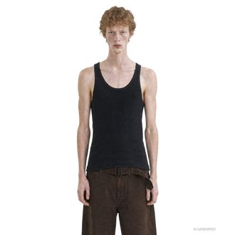Christophe Lemaire Tank Top in Ribbed Jersey