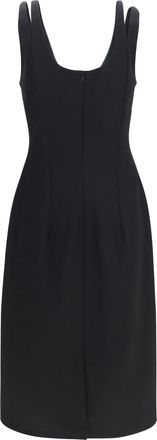 Versace Grain de Poudre Wool Dress - Black