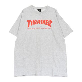 Thrasher Skatemag Tee Herren T-Shirt Grau/rot - - Tops - Herren - Grau - S