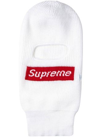 SUPREME x New Era cagoule Box Logo - Blanc