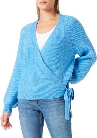 Only Bestseller A/S Onlmia L/S Wrap Cardigan KNT Noos, Super Sonic, XS Femme