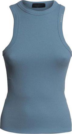 Dondup Femme, Tops, Bleu, Taille: 36 FR America D&eacute;bardeur c&ocirc;tel&eacute; ajust&eacute;