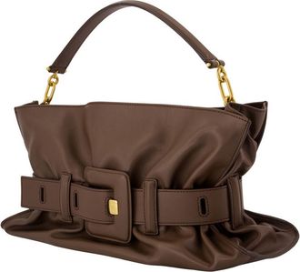 Balmain Anthem Shoulder Bag - Brown