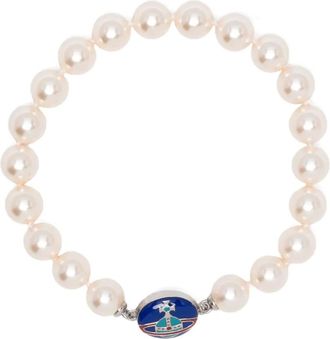 Vivienne Westwood Loelia faux-pearl bracelet - Nude