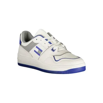 Tommy Hilfiger Colour-Block Leather Sneaker - White