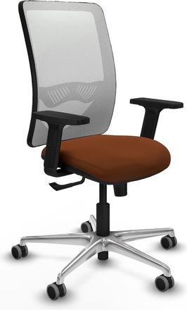 Piqueras y Crespo Arbeitsstuhl Zulema mit 2D-Armen, h&ouml;henverstellbare Lendenwirbelst&uuml;tze, ausgestattet mit 3 Positionen und Schneidschaum, mit Rollen von 65 mm, Parkett