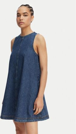 Tommy Jeans Jeanskleid DW0DW22341 Blau A-Line Fit